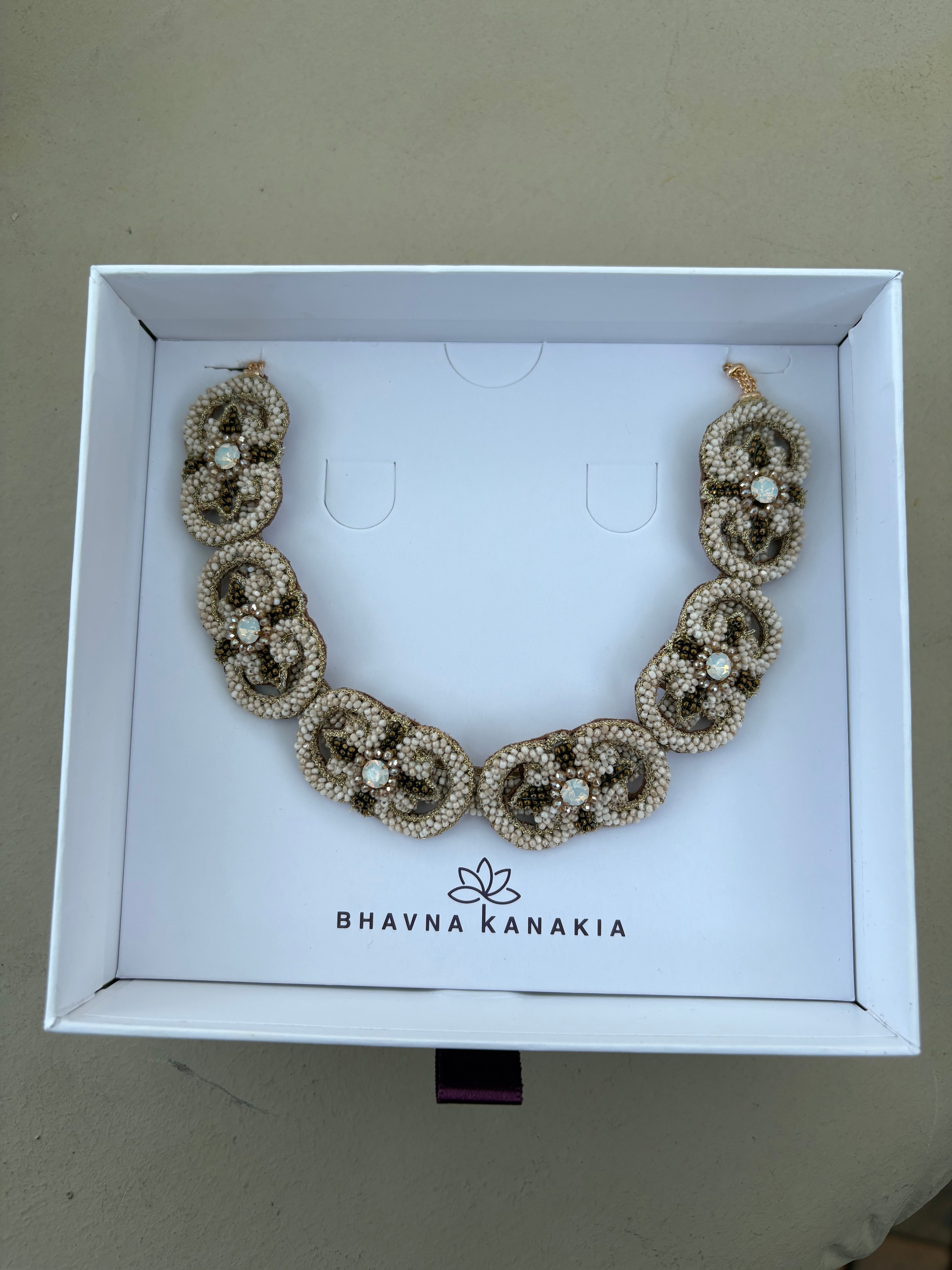 Gold/Beige Necklace – Ginger Howard Selections
