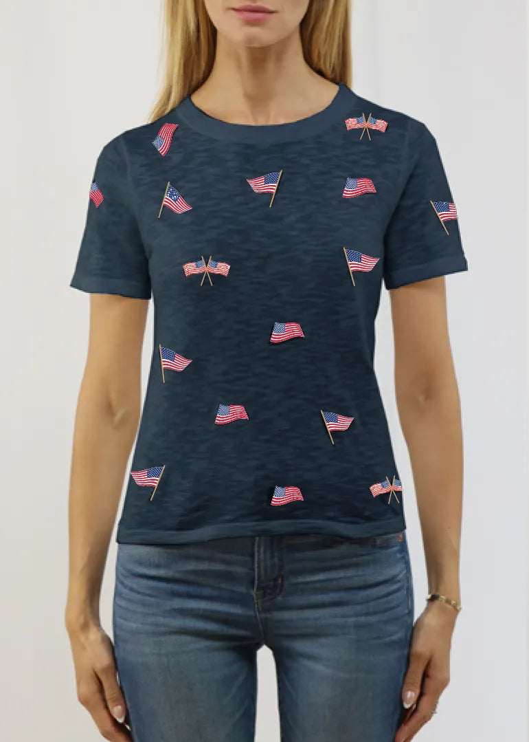 USA Flag Sweater - 2 Colors – Ginger Howard Selections