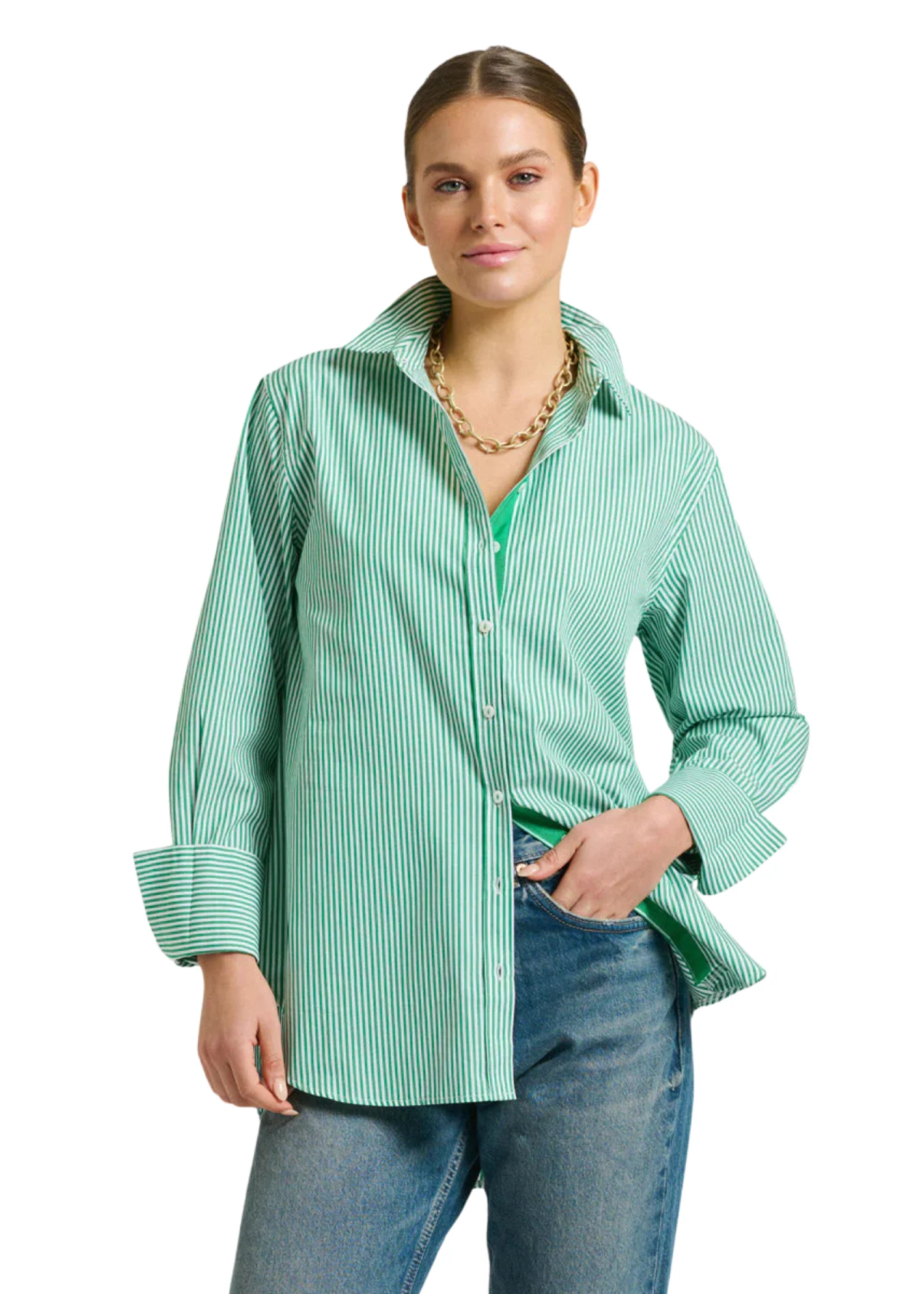 Elodie Shirt w/ Grosgrain Trim – Ginger Howard Selections